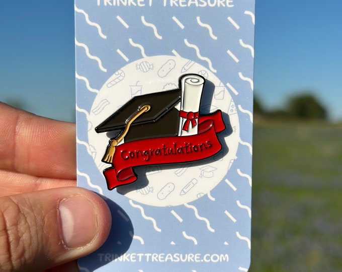 Graduation Enamel Pin congratulations Perfect Gift for College and ...