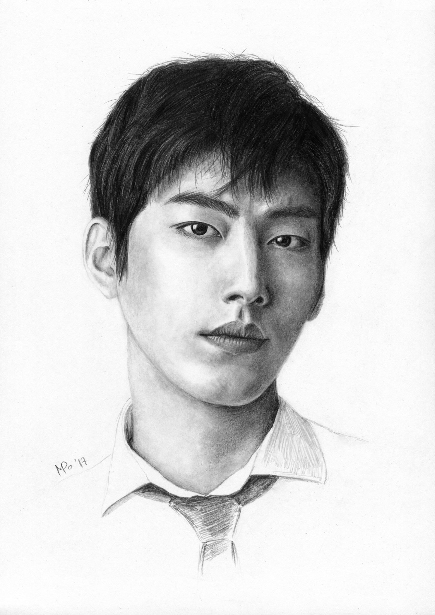 Custom Hand Drawn Realistic Graphite Pencils Portrait From Photo - Etsy