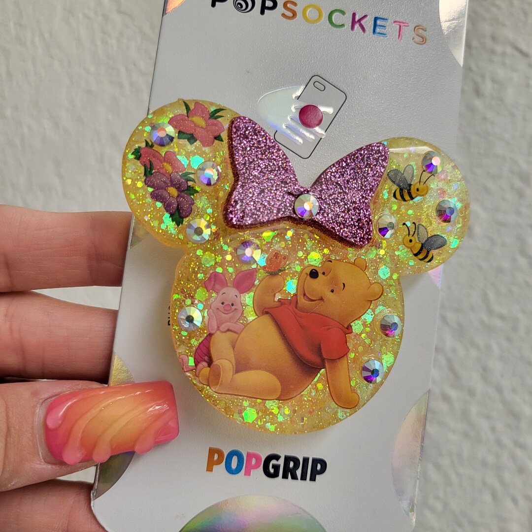 Winnie the Pooh Phone Grip, Pooh Pop Socket, Custom Phone Grip, Custom Pop Socket - Etsy