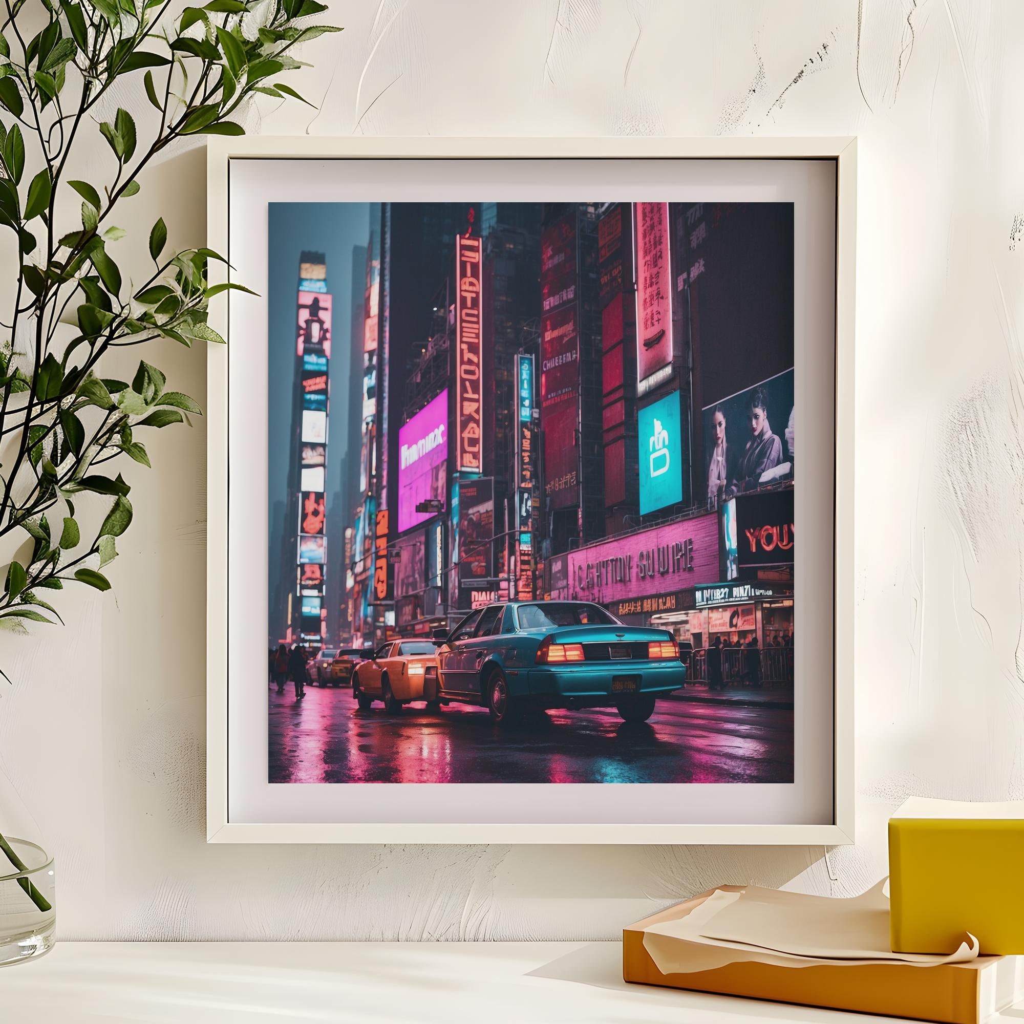 Times Square Art Print Times Square Wall Art Download Poster of Times ...