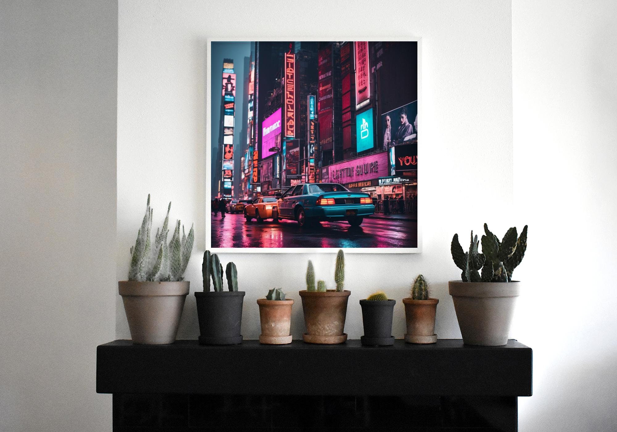 Times Square Art Print Times Square Wall Art Download Poster of Times ...