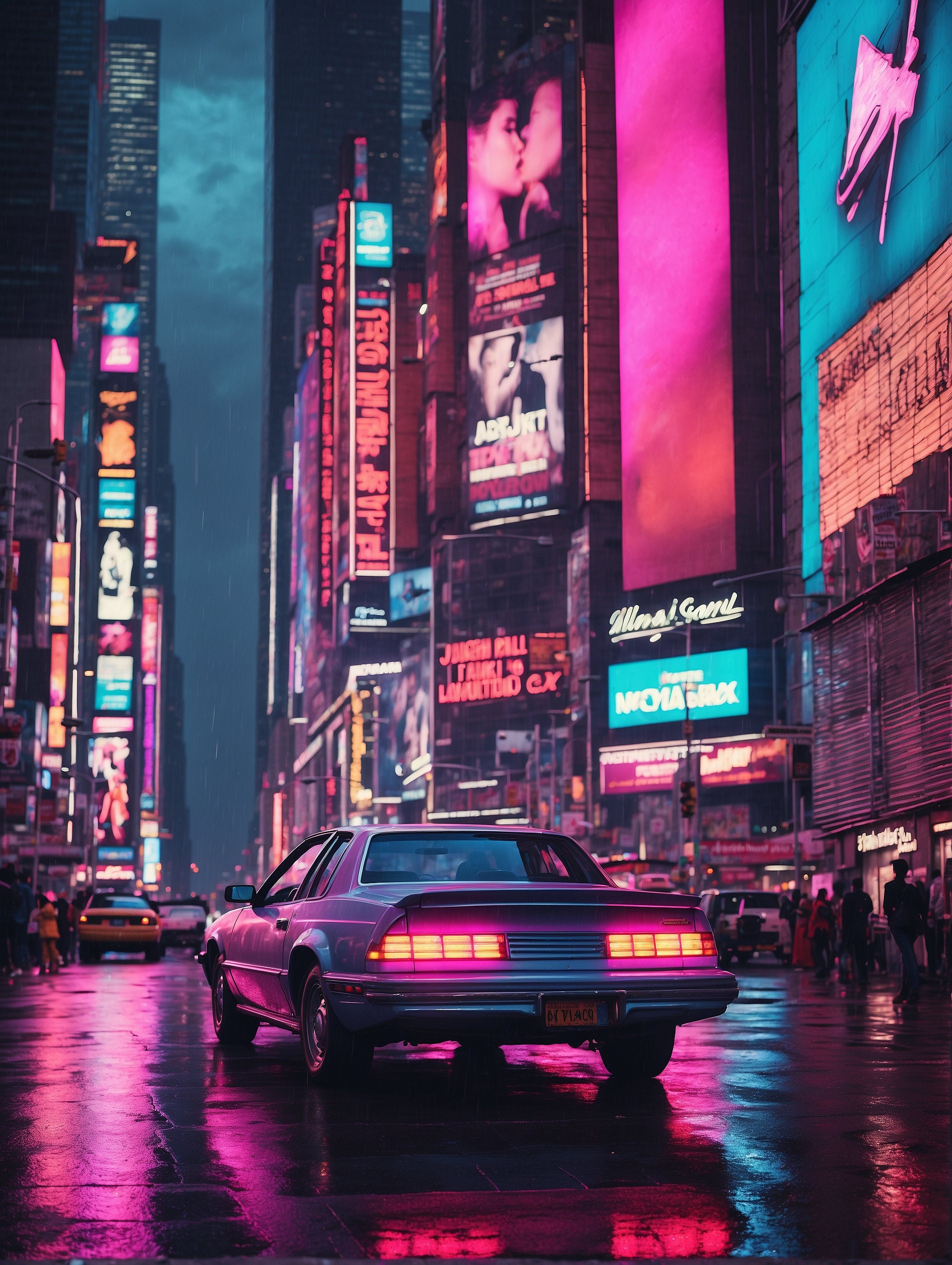 Times Square Art Print Times Square Wall Art Download Poster of Times ...