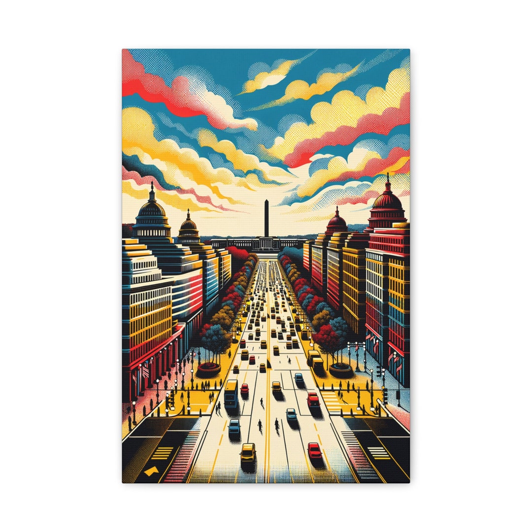 National Mall Classic Retro Wall Art National Mall Art National Mall ...