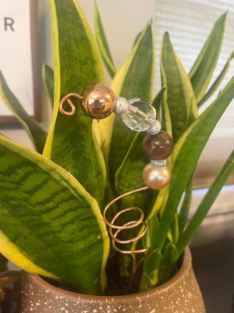 Beaded Plant Stake - Etsy