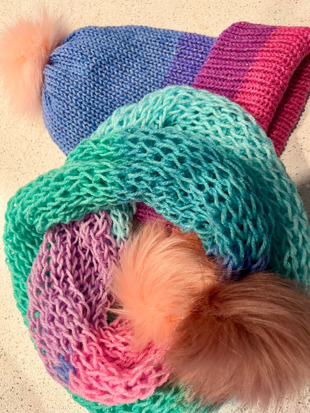 Matching Scarf and Beanie Set - Etsy