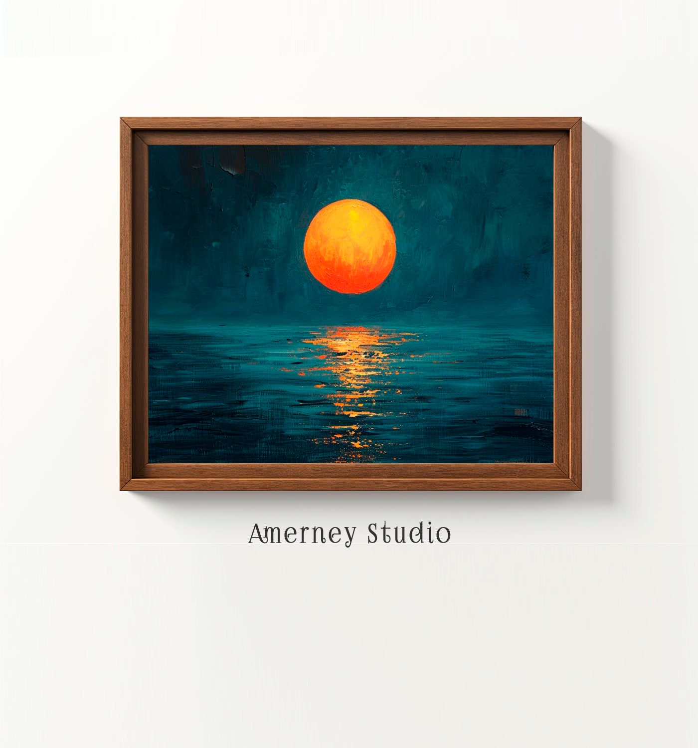 Sunset Wall Art, Sea Digital Prints, Ocean Digital Download, Sunset ...