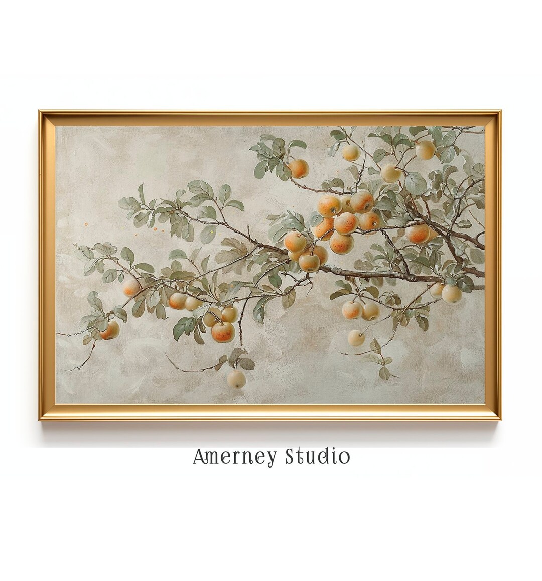 Vintage Apple Tree Digital Image, Rustic Orchard Art Printable, Antique ...