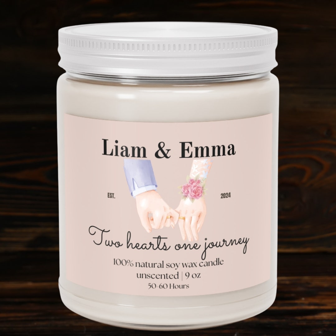Personalized Wedding Candle Gift Decorative Candle Mr & Mrs Candle ...