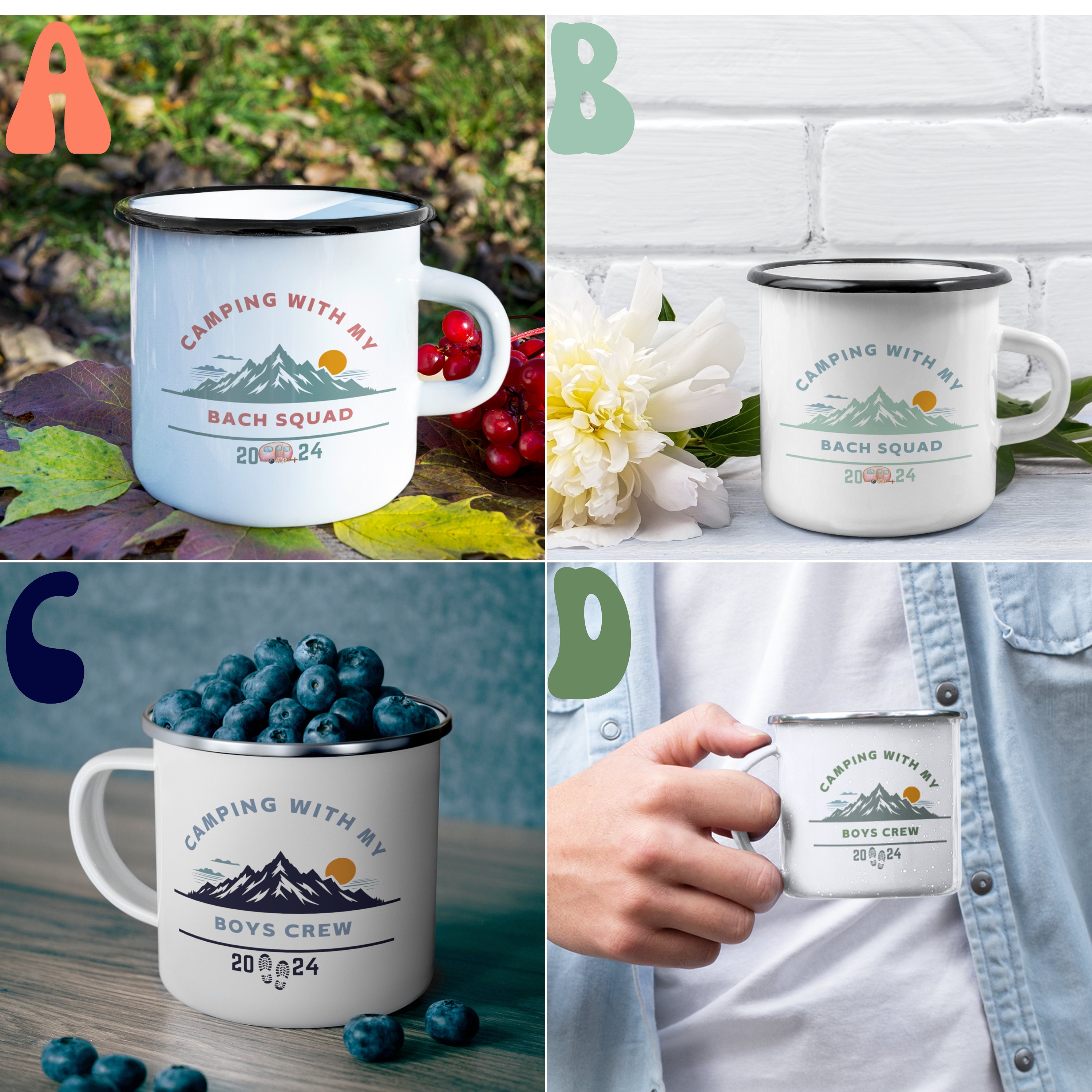 Personalized Bachelorette, Bridal Party Mugs, Bachelorette Trip ...