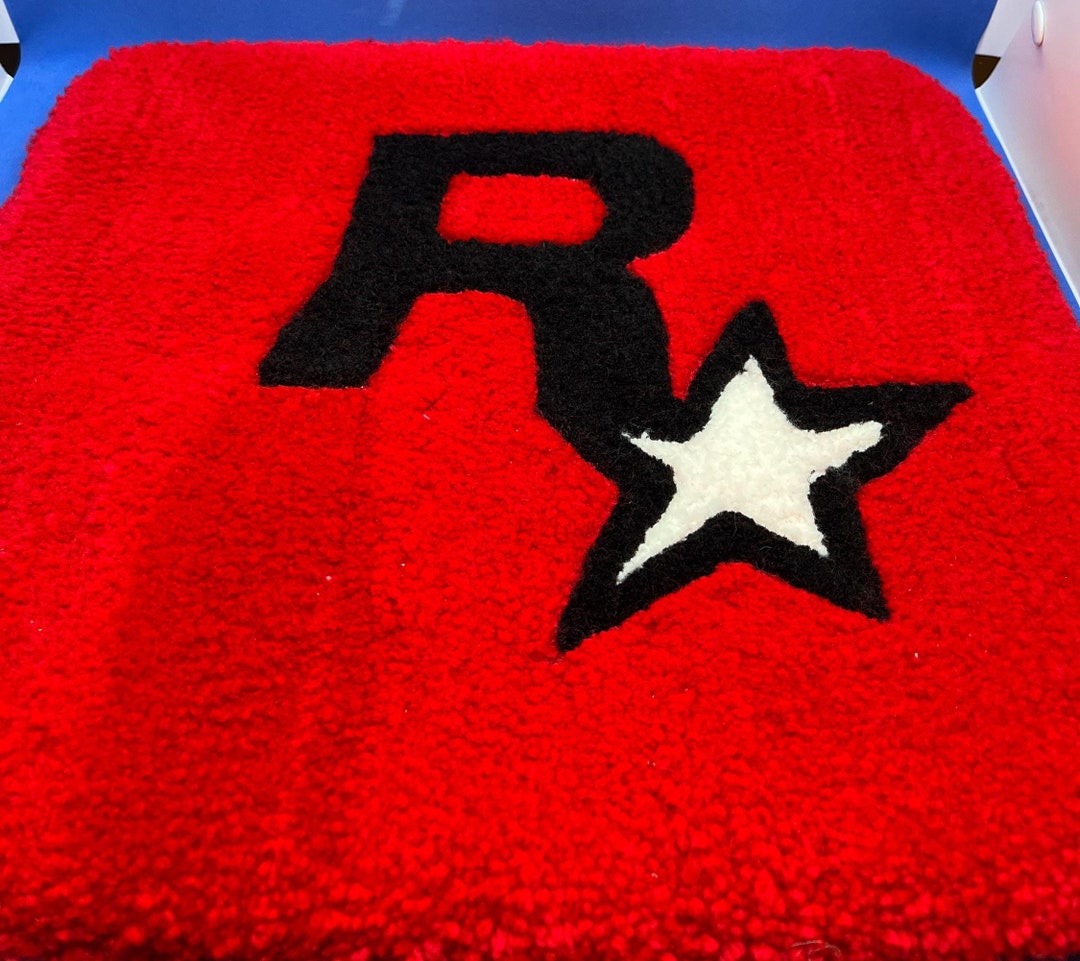 Rockstar Logo Rug - Etsy