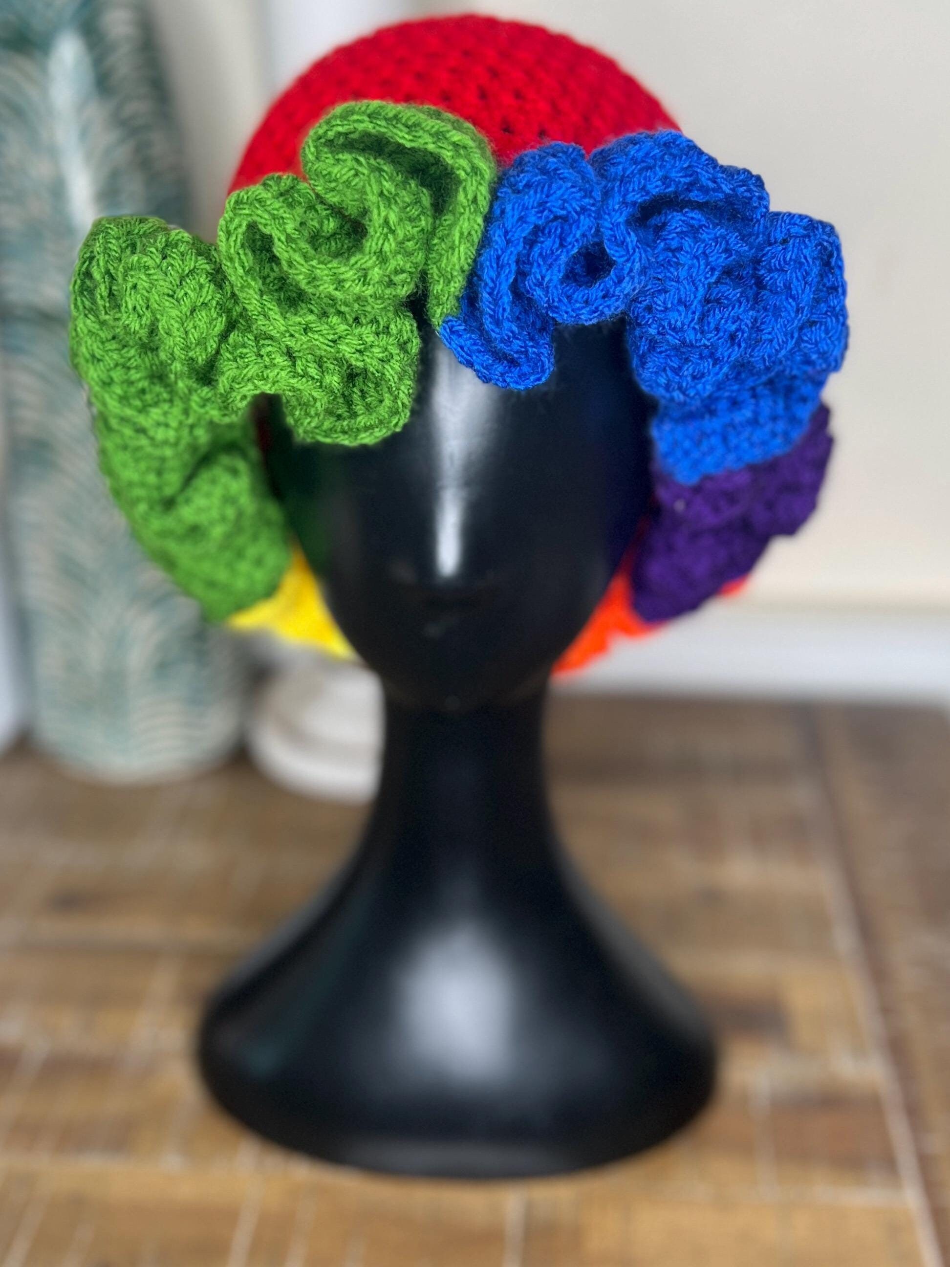 Rainbow Ruffle Hat - Etsy