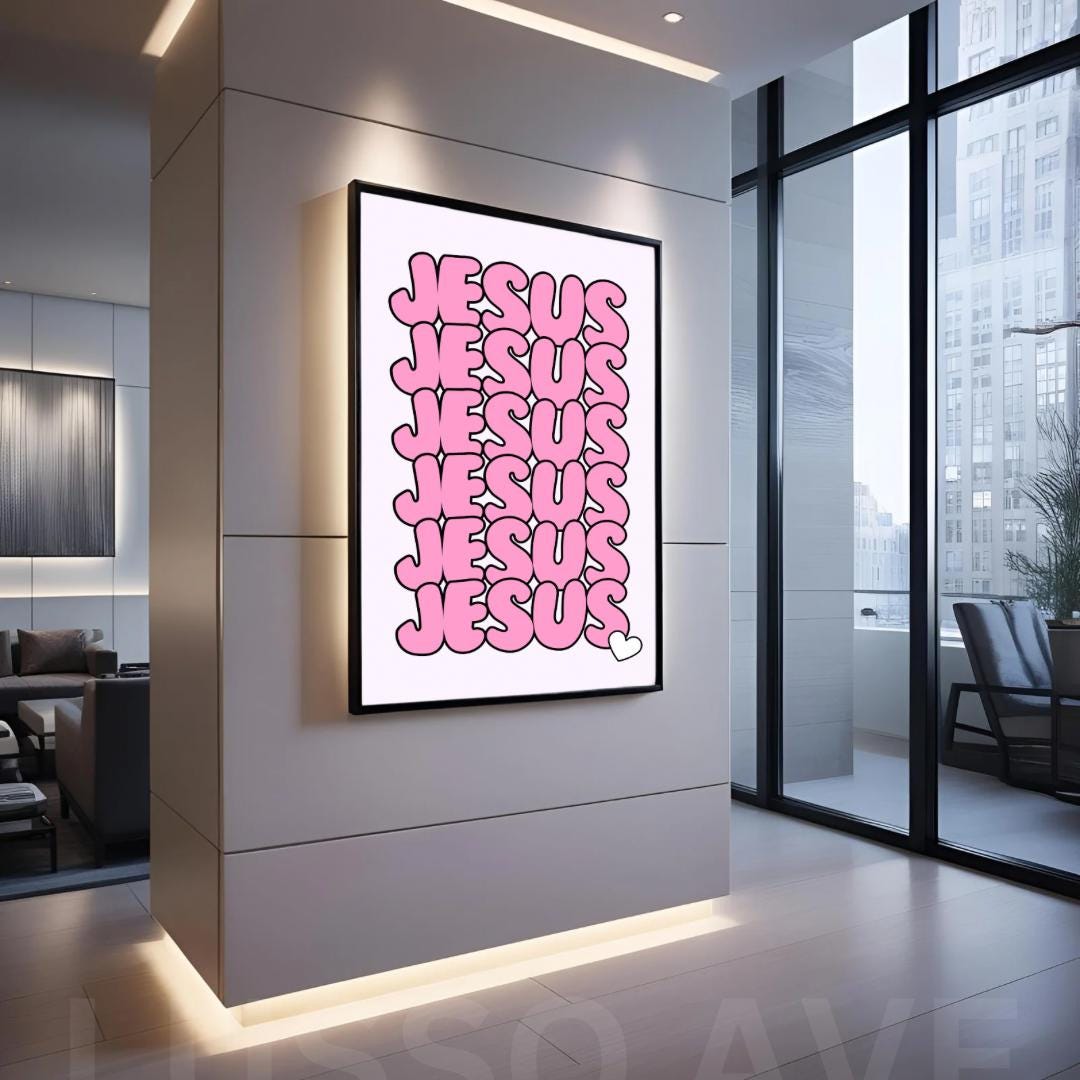 Jesus Loves Bubble Prayer Digital Art Print Poster - Etsy