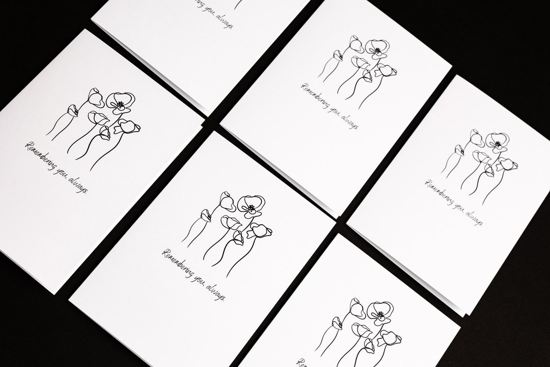 Remembering You Always Card - Etsy