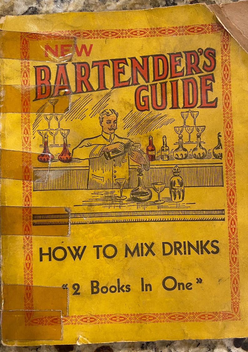 New Bartender's Guide How to Mix Drinks "2 Books in One" - Etsy