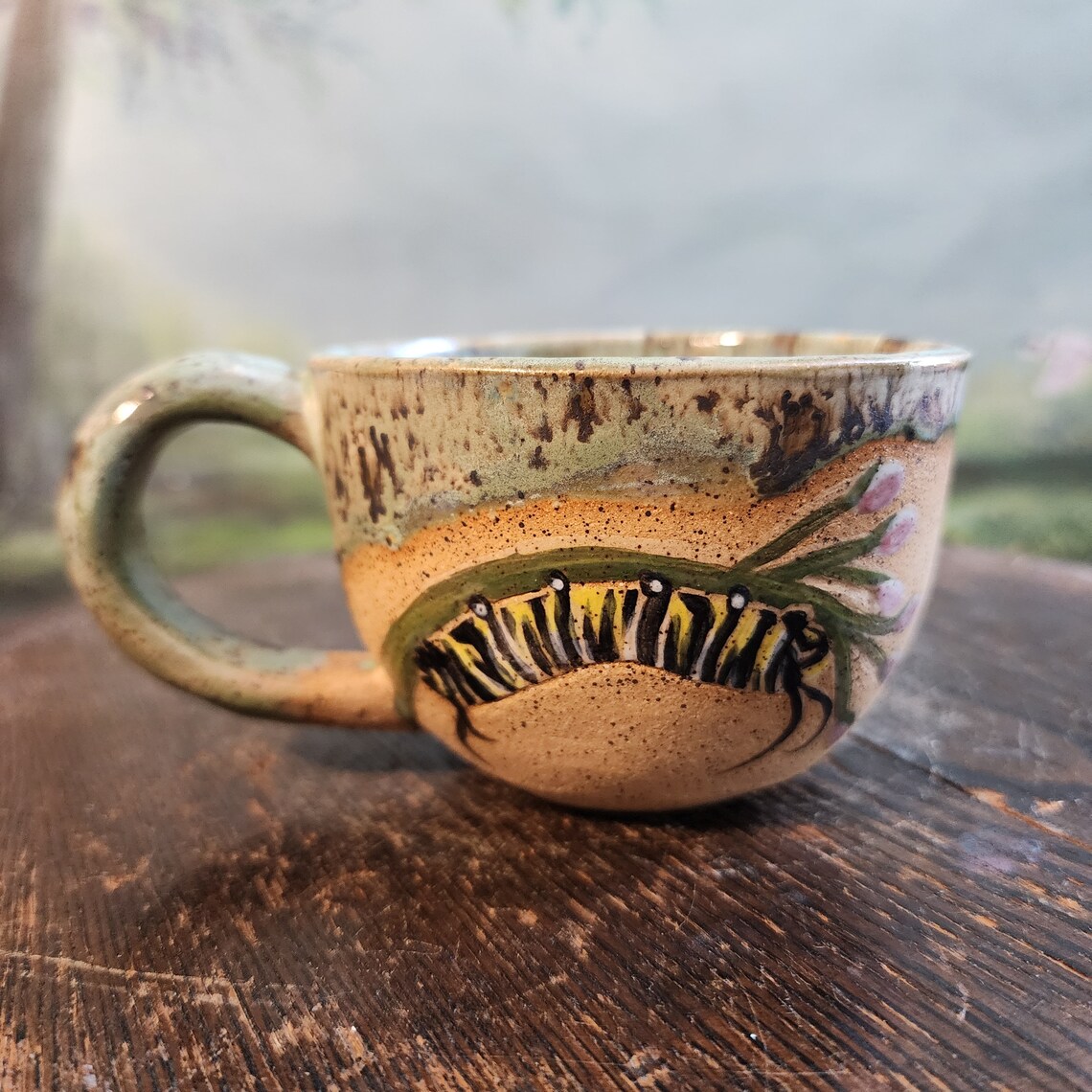 Handmade Monarch Life Cyle Pottery Mug - Etsy