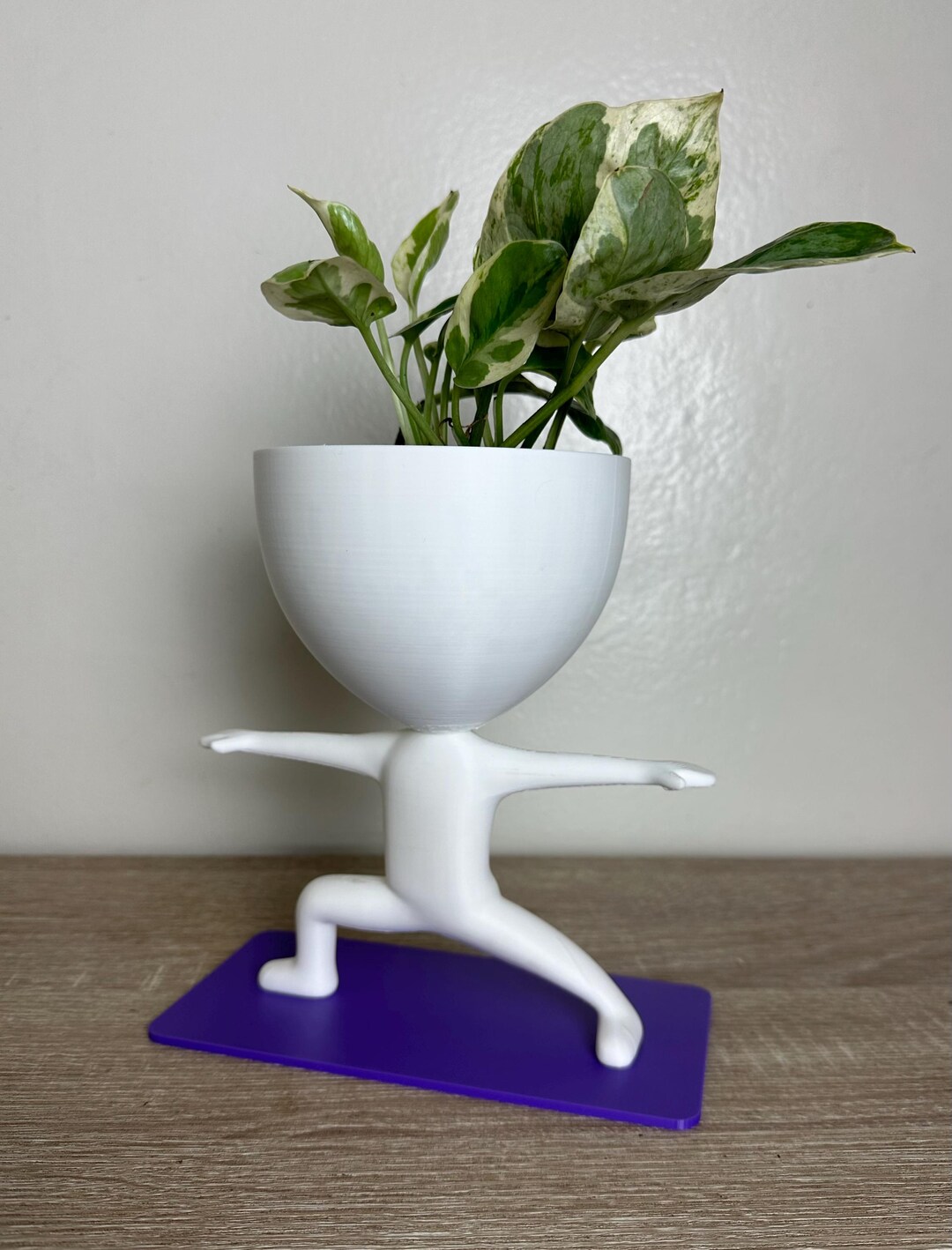 Yoga Succulent Planter Pot Warrior Pose Plant Pot Yogi Plant Gift - Etsy