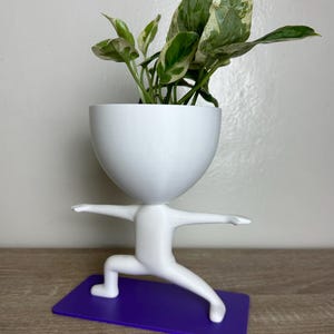 Yoga Succulent Planter Pot Warrior Pose Plant Pot Yogi Plant Gift - Etsy