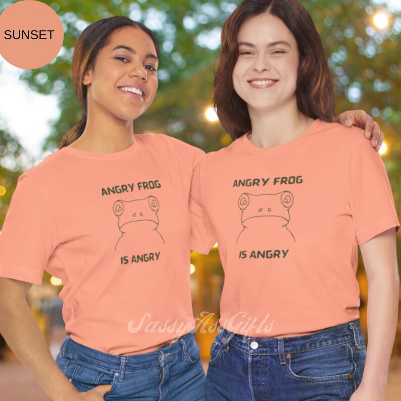 Sarcastic angry Frog is Angry Bellacanvas Unisex Jersey Short Sleeve ...