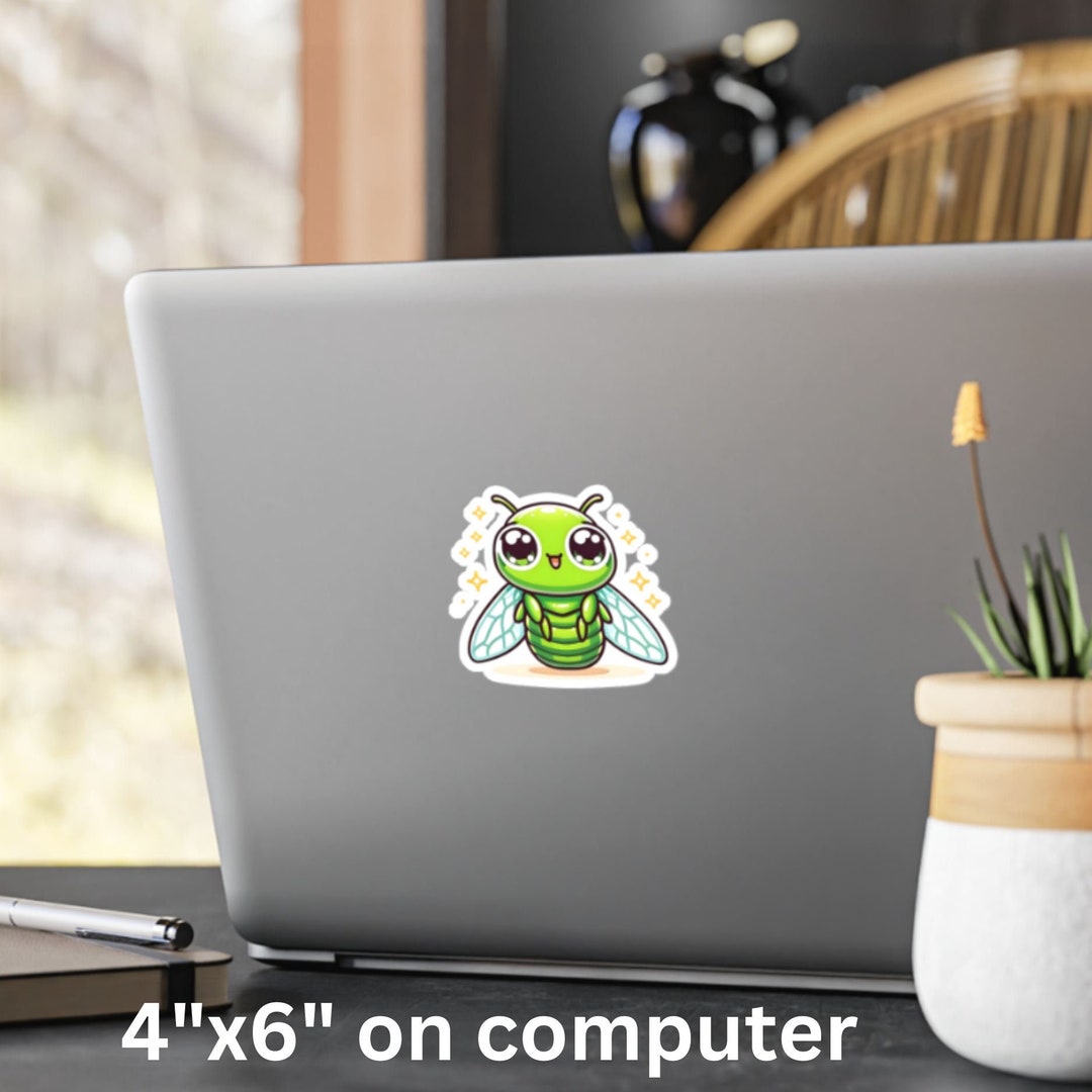 Kawaii Anime Cicada Vinyl Decal Stickers Water, UV and Scratch ...
