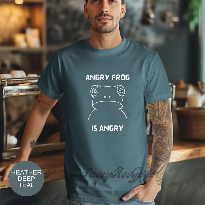 Sarcastic angry Frog is Angry Bellacanvas Unisex Jersey Short Sleeve ...