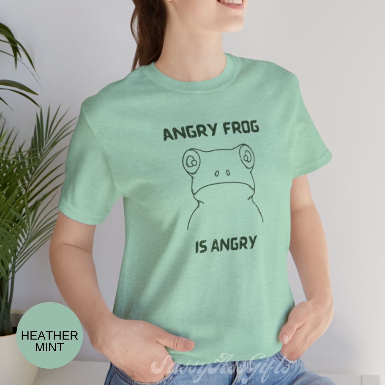 Sarcastic angry Frog is Angry Bellacanvas Unisex Jersey Short Sleeve ...