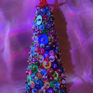 Button Christmas Tree Decoration - Etsy