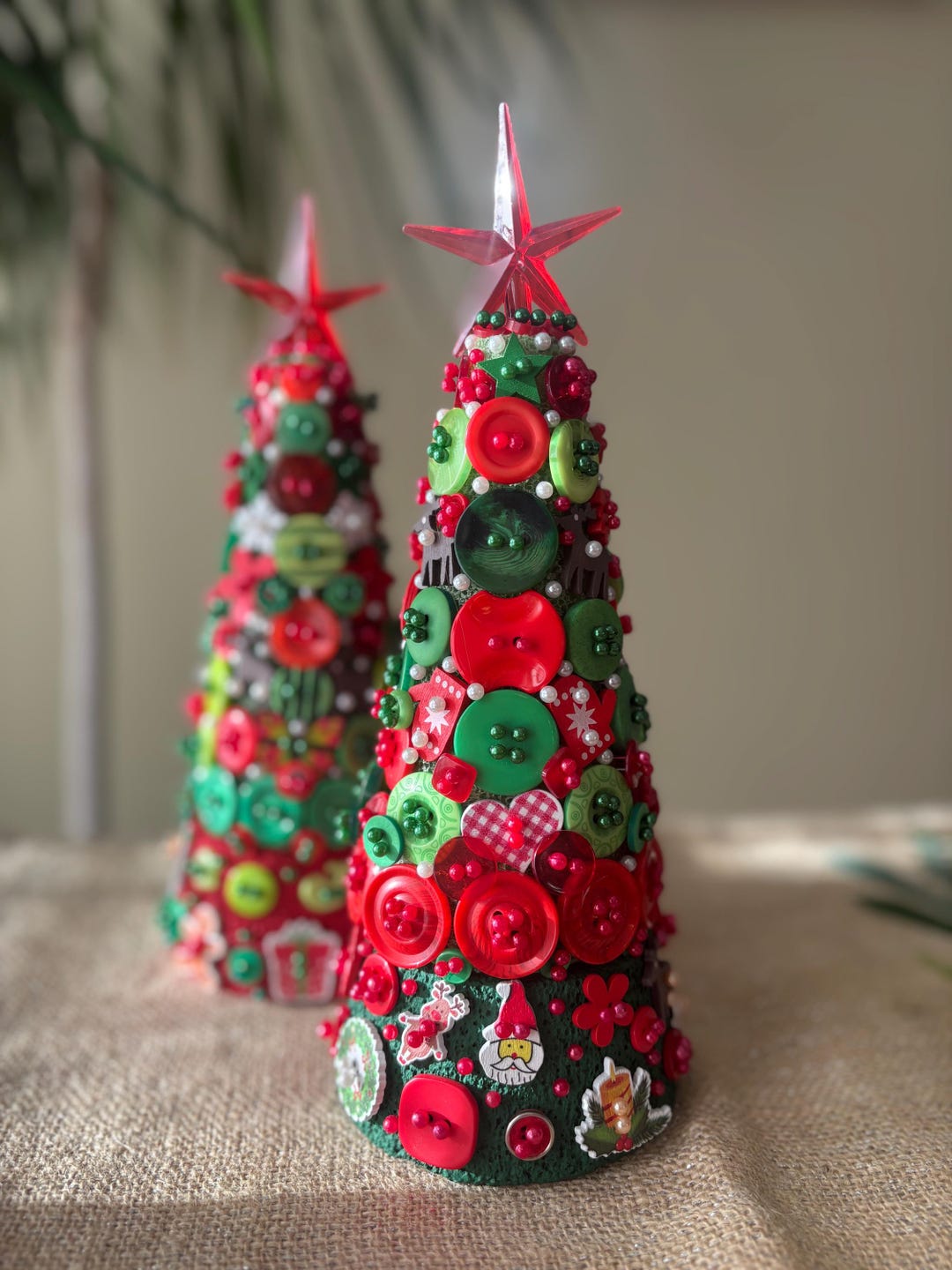 Large Button Christmas Tree - Etsy