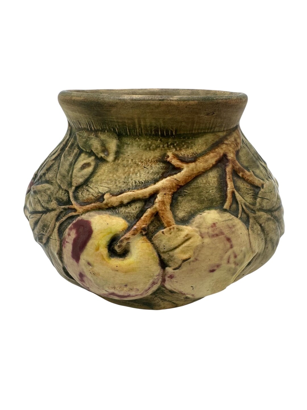 Weller Pottery Baldin Apple Pattern Vase – Early 1900s American Art ...