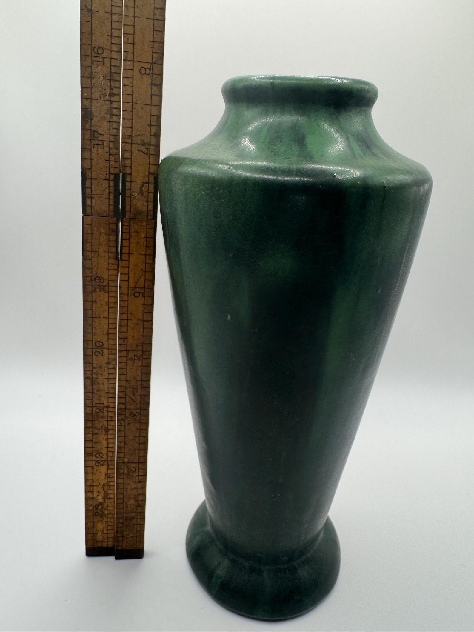 Rare Peters and Reed Pottery Vase in Matte Green Glaze – Arts and ...