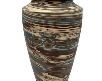 Rare Niloak Mission Swirl Vase: Earth Tone Marbled Pottery (6.25" Tall ...