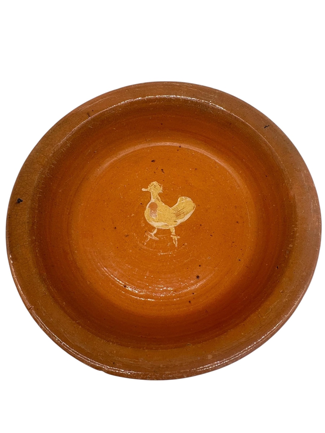 Rare 12.5” Jugtown Pottery Dish/bowl – Rustic Southern Redware With ...