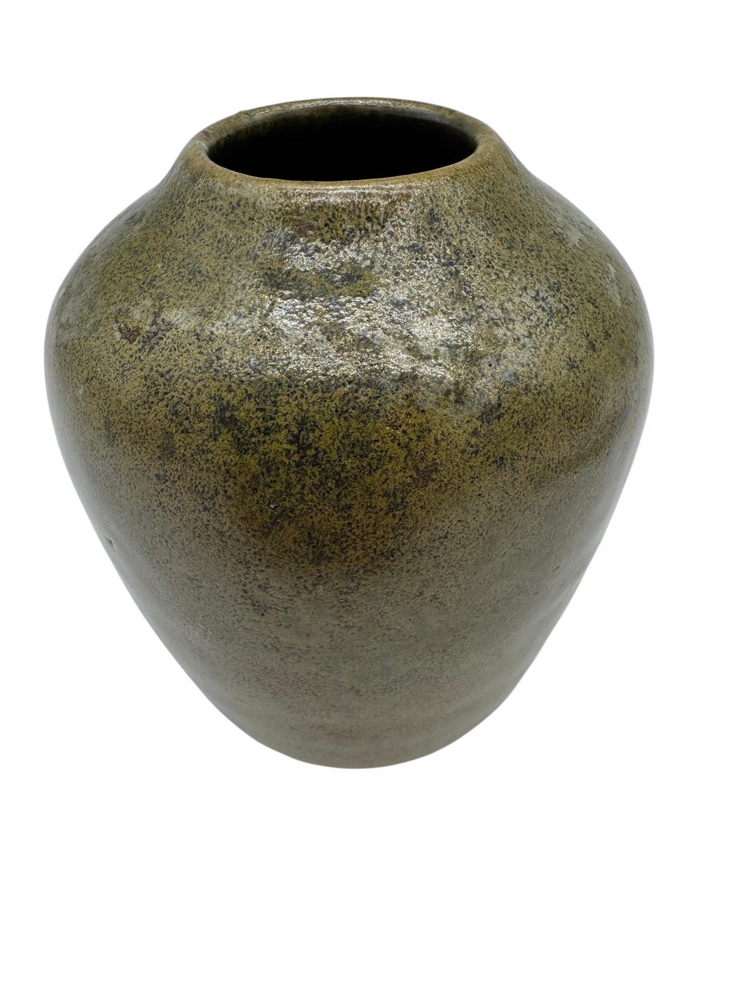 Vintage Jugtown Pottery Vase – North Carolina Studio Pottery, Olive ...