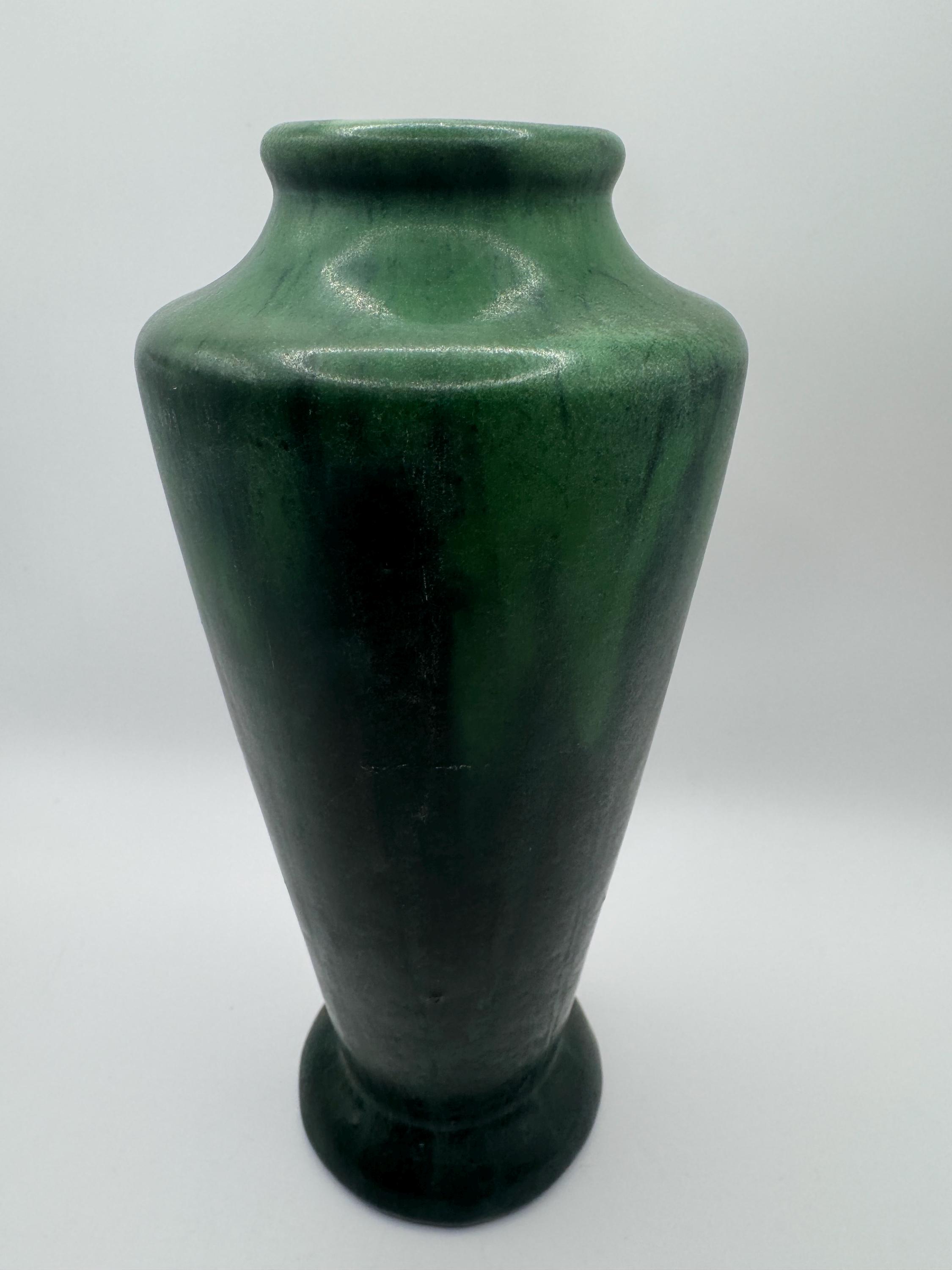 Rare Peters and Reed Pottery Vase in Matte Green Glaze – Arts and ...