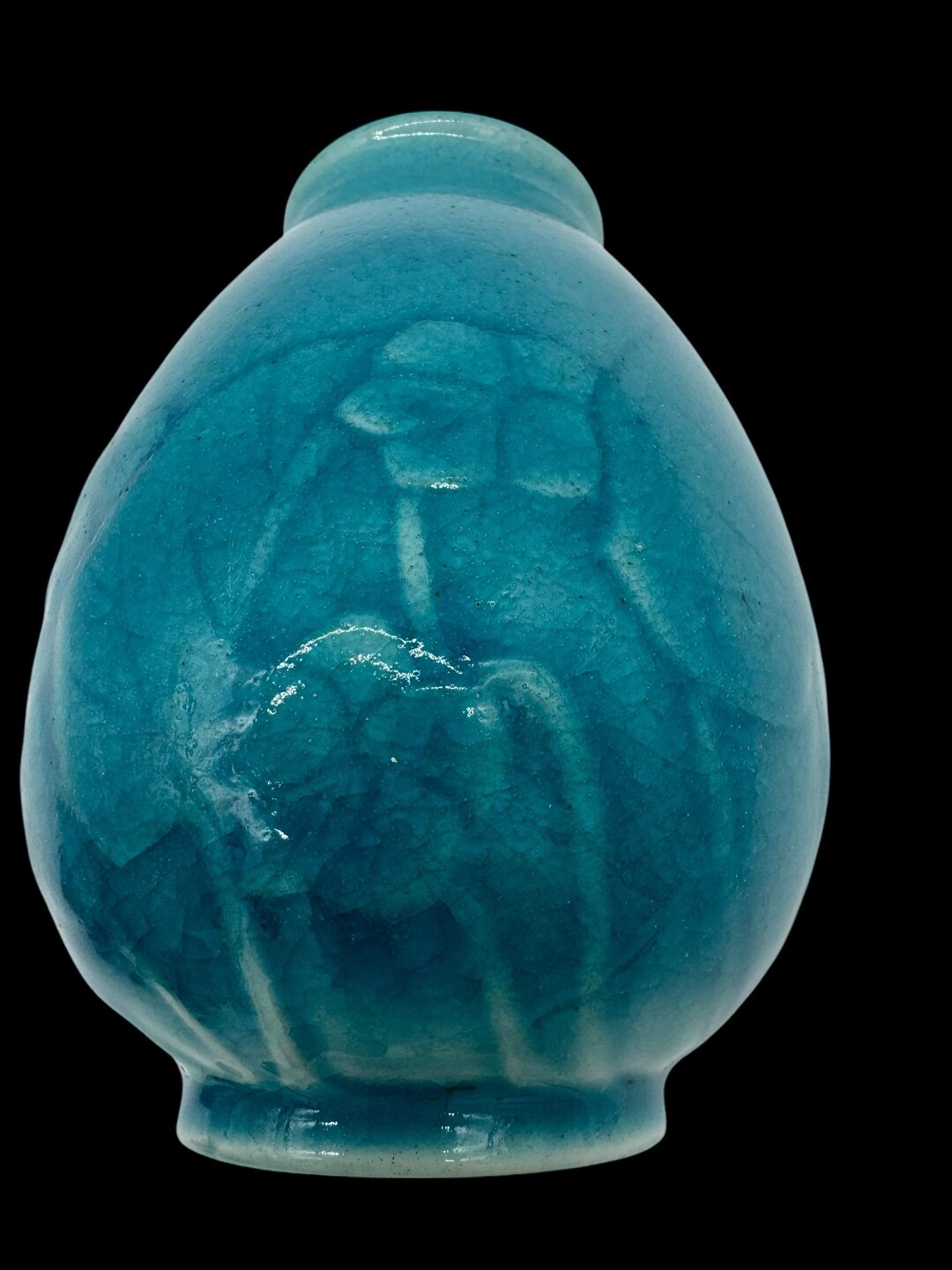 Antique Rookwood Pottery Vase: Aqua Blue Floral Art Deco, 5" Tall - Etsy