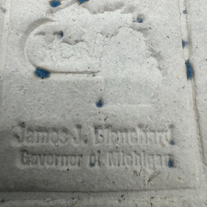 Vintage Pewabic Pottery Tile – Michigan 1985 Inc. 500 Commemorative ...