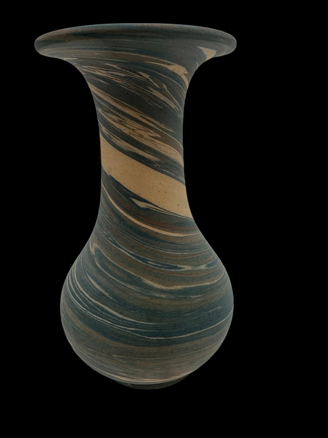 Rare Niloak Mission Swirl Vase: Earth Tone Marbled Pottery (6.25" Tall ...