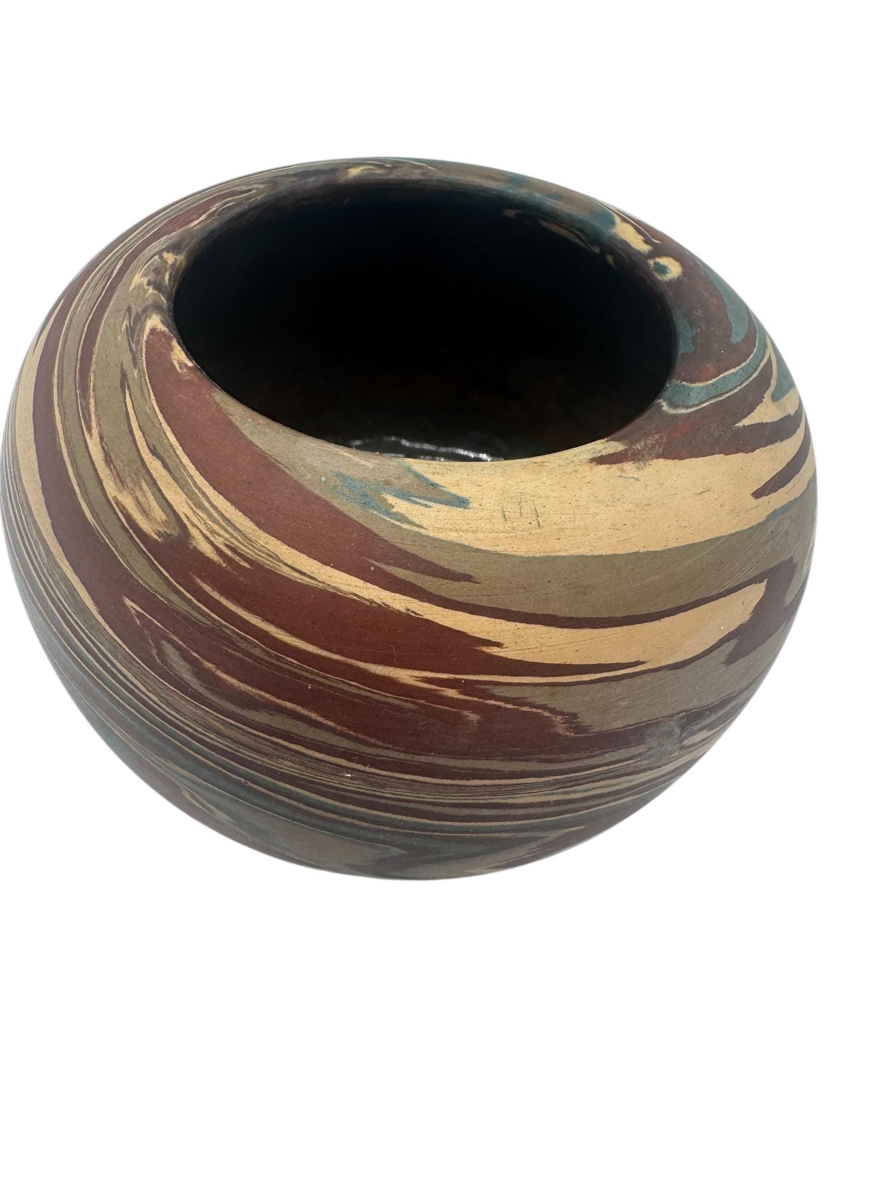 Antique Niloak Mission Swirl Pottery Vase – Original Paper Label, Rare ...