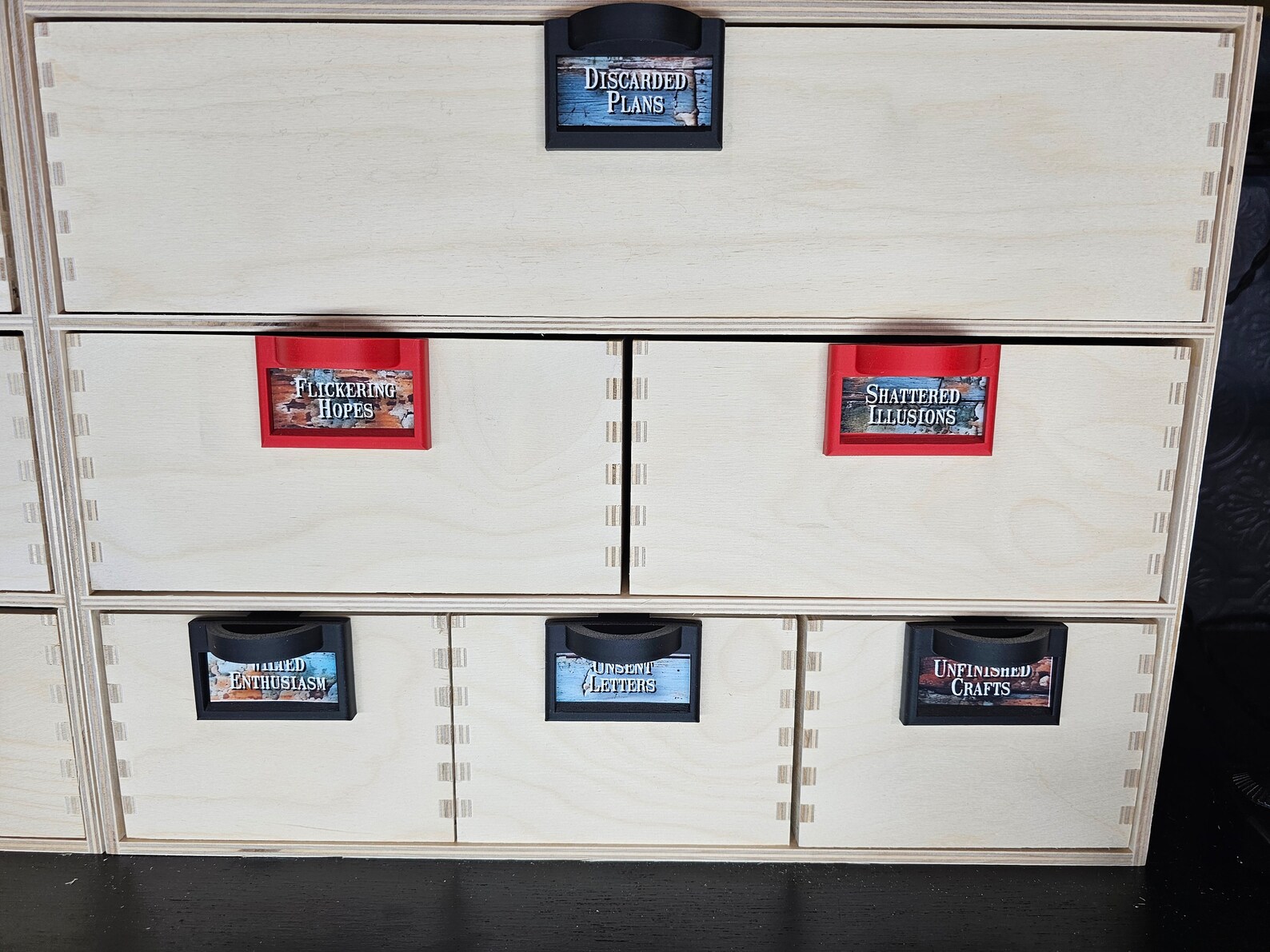 Label Handle for IKEA MOPPE Organizer, 12 Pack of Any Color Combination ...