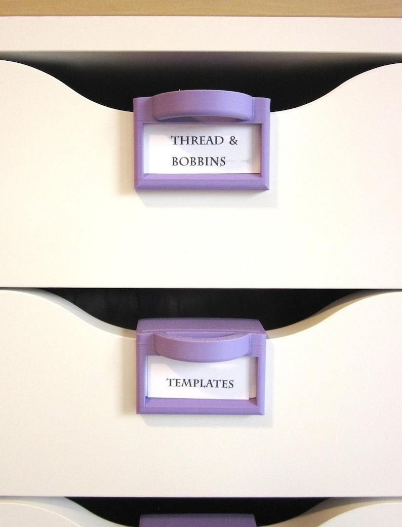 Label Holder Handle for IKEA ALEX Drawers, 5 Pack of Any Color ...