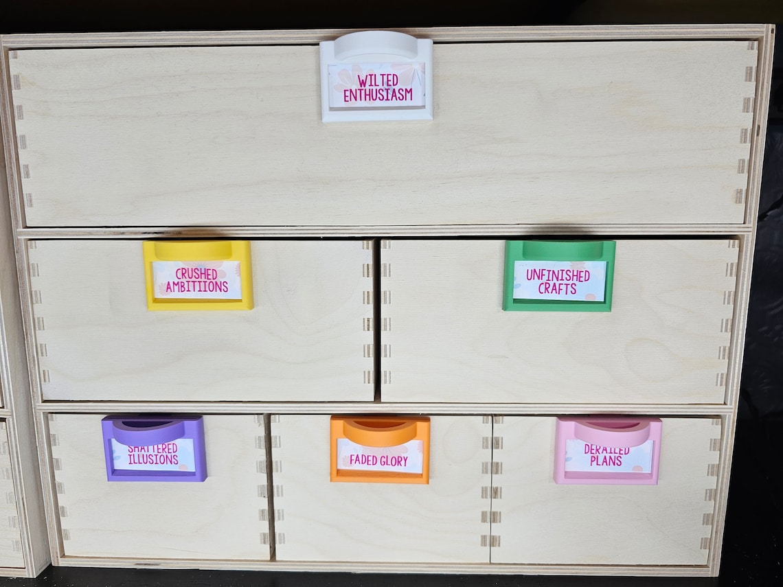 Label Handle for IKEA MOPPE Organizer, 12 Pack of Any Color Combination ...