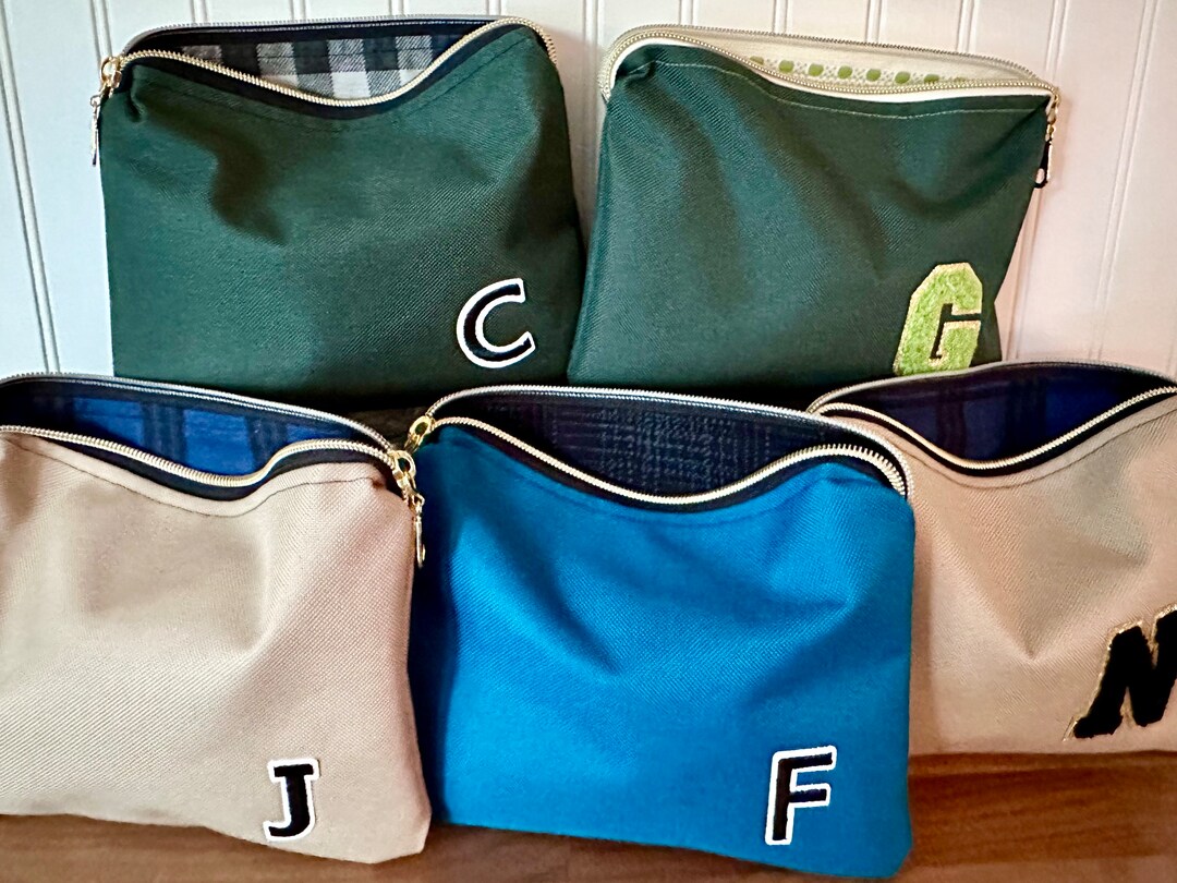 Personalized Boy Pouch / Teen Boy Gift / Custom Monogram Kid Travel Bag ...