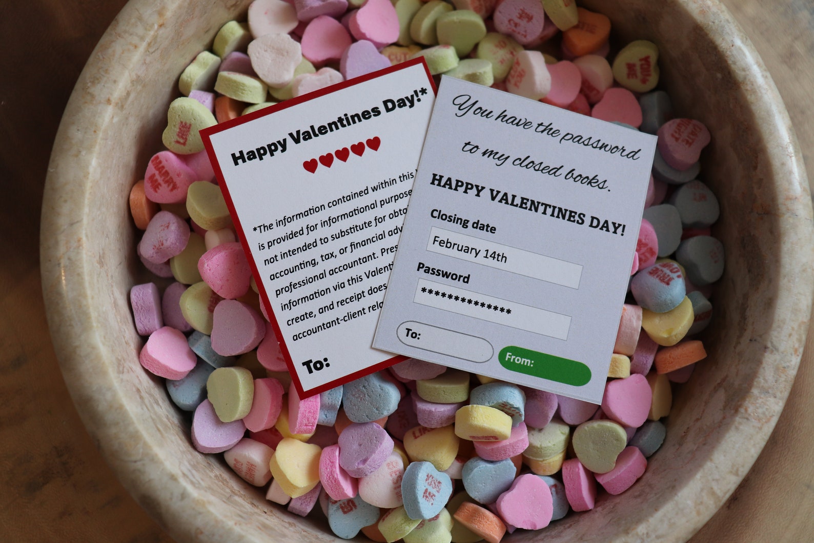 Valentines for Accountants Printable PDF | Download & Print - Etsy