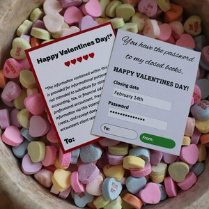 Valentines for Accountants Printable PDF | Download & Print - Etsy