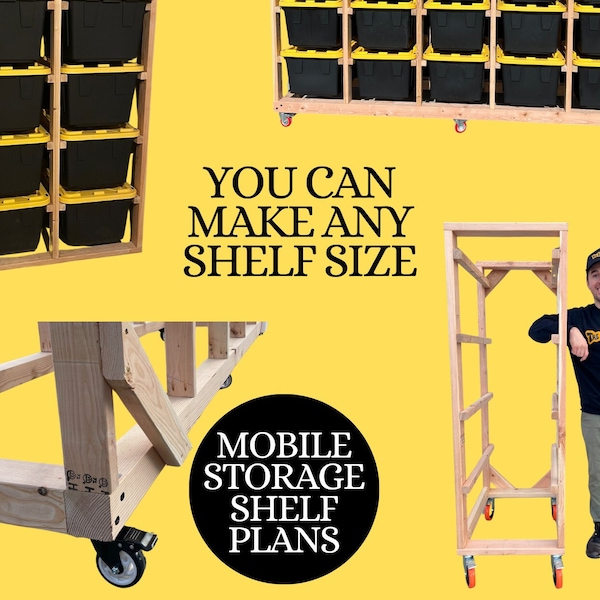 Work Bench Plans, Garage Storage Rack Plans, Table Storage Shelf ...