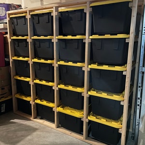 Garage Storage Rack Plans, Trendy Garage Storage Bin, Tote Storage ...