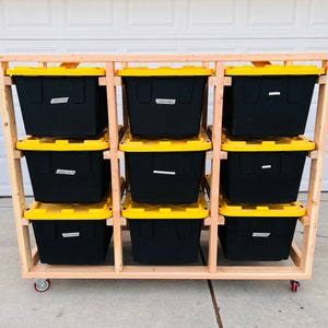 Mobile Garage Storage Rack Plans/ All Sizes Included, Trendy Garage ...
