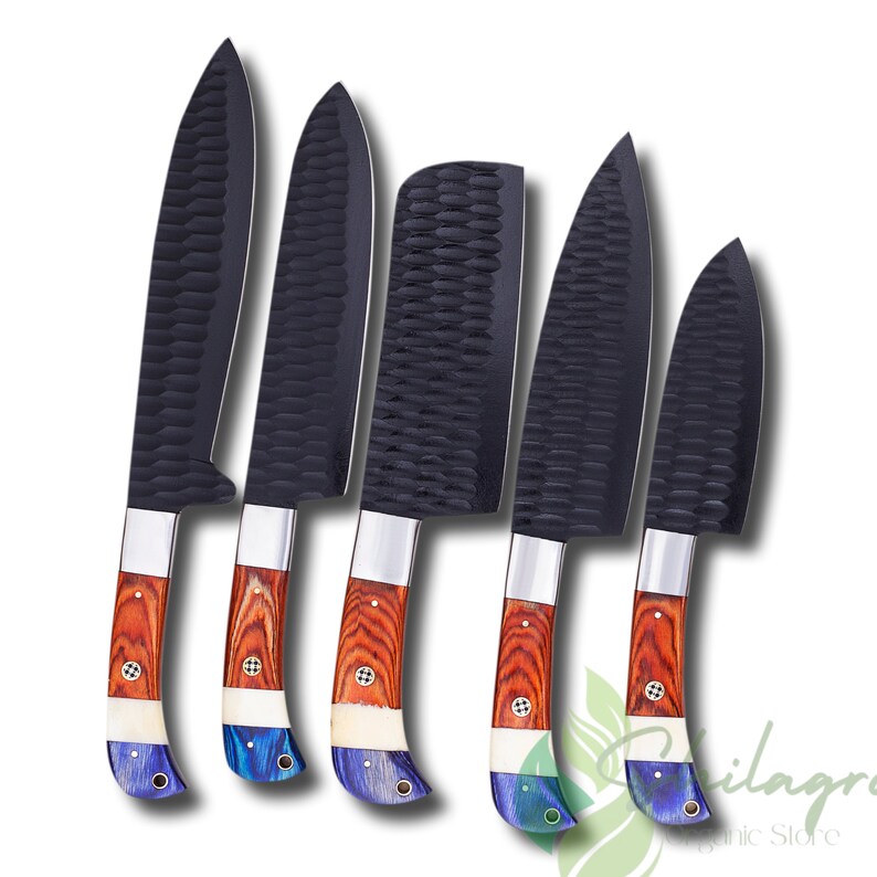 Hand Forged Chef Knife Set, Kitchen Knife,japanese Chef Knives ...