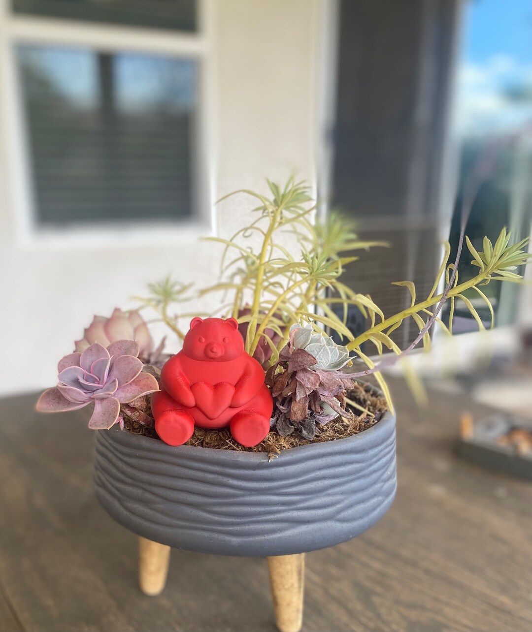 3D Printed Fat Love Bear - Etsy