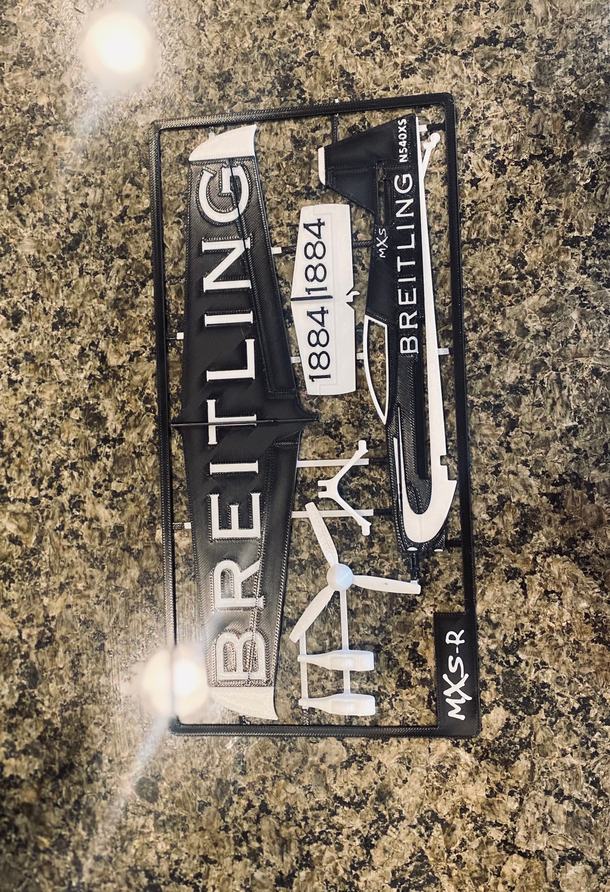 3d Printed Kit Card Plane (MXS-R Breitling) - Etsy
