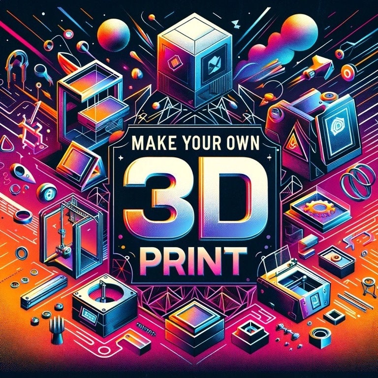 Make Your Own 3D Print (price Varies) - Etsy